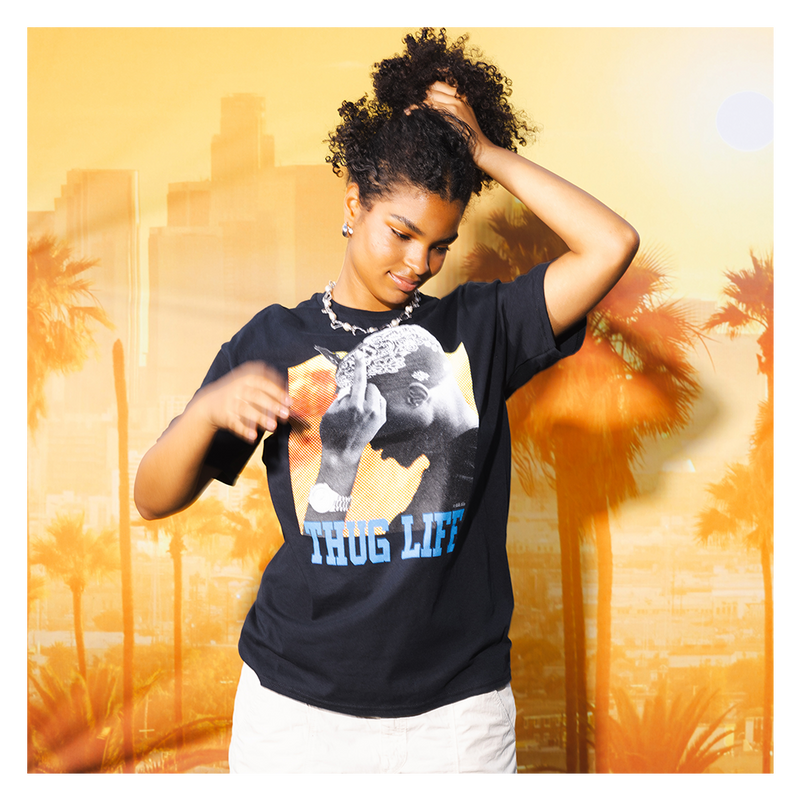 Thug Life Black T-Shirt - 2PAC Official Store
