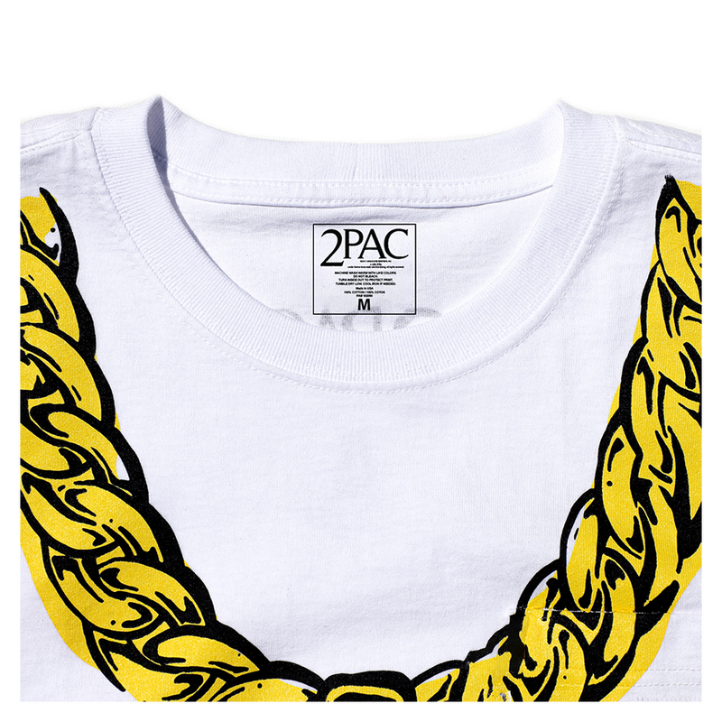 2Pac x Joshua Vides Chain Pocket T-Shirt - 2PAC Official Store